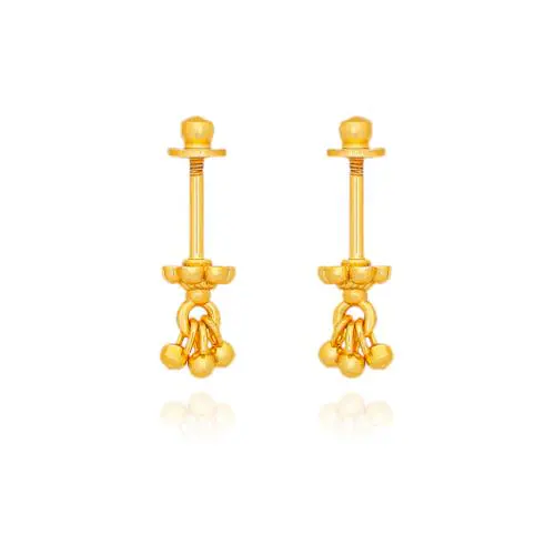 Buy arch fashion Traditional Gold Platted Maharastran Bugadi Earring ERG1815 Online at Best ...