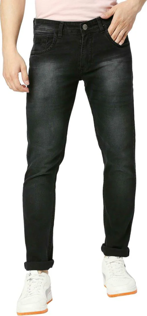 Buy TCI TRUE COLORS OF INDIA Slim Men Black Stretchable Jeans | Stylish ...