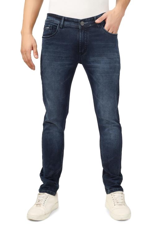 Buy tdi Men's Regular Fit Denim stretchable Jeans C.V Blue Online at ...