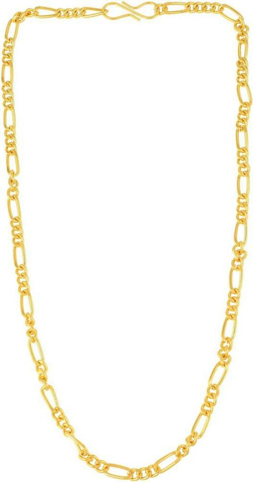 Buy Memoir Gold Plated Brass Long Interlink Chain Men and Women Online at Best Prices in India ...