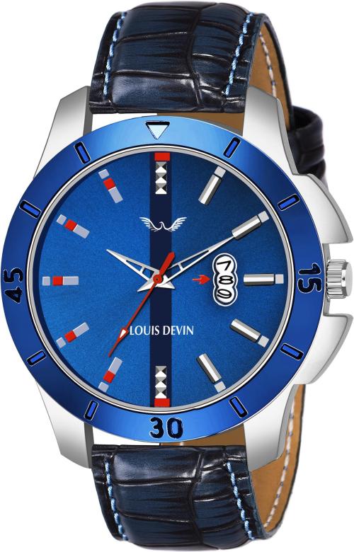 Buy Louis Devin Analog Blue Watch For Men (Ld-Bu085-Blue) Online at ...