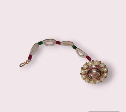 Buy Oviya Big Size Borla Big Maang Tikka for Devi Maa/Radha Rani Idol ...