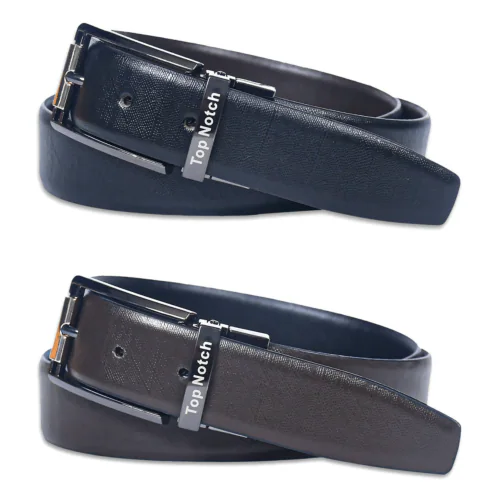Buy Top Notch Men Genuine Leather reversible belt for office purpose ...