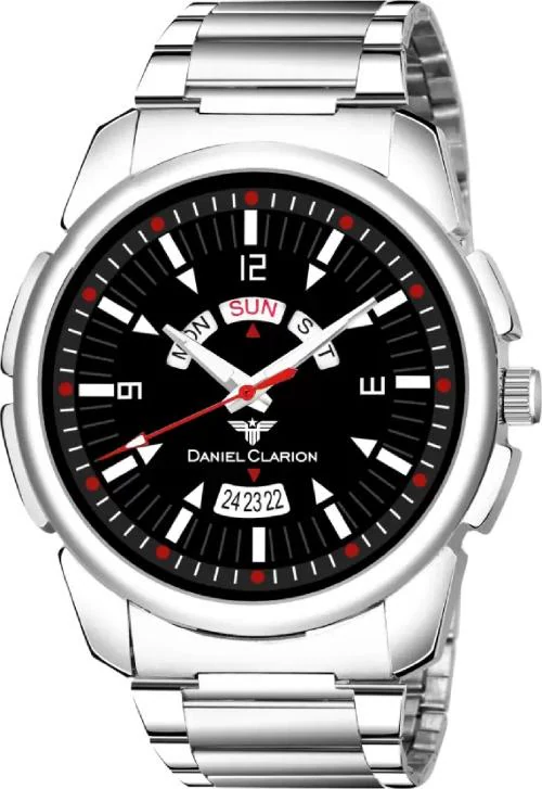 Buy DANIEL CLARION DC-1111-BLACK DAY AND DATE WORKING Analog Watch ...
