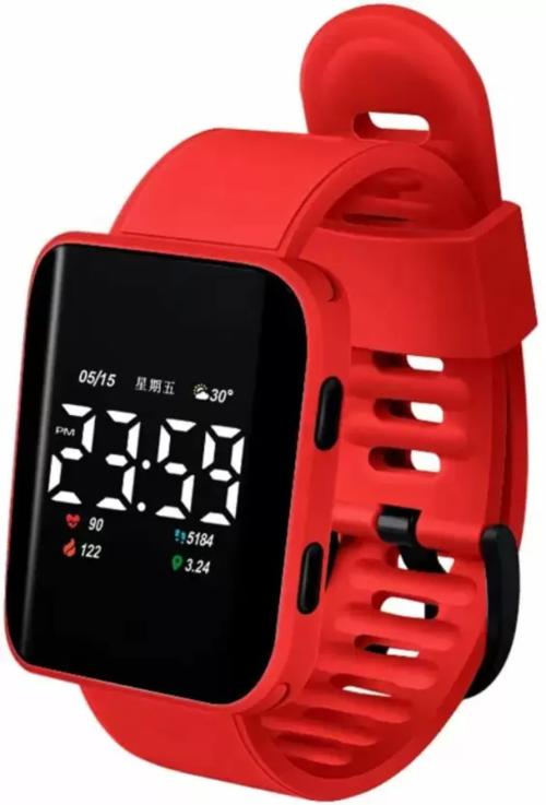 Buy foreigner Square Smart Design (Red Strap Regular) Digital Watch ...