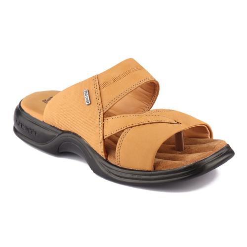 Buy Red Chief Black Leather Slippers for Men Online at Best Prices in ...