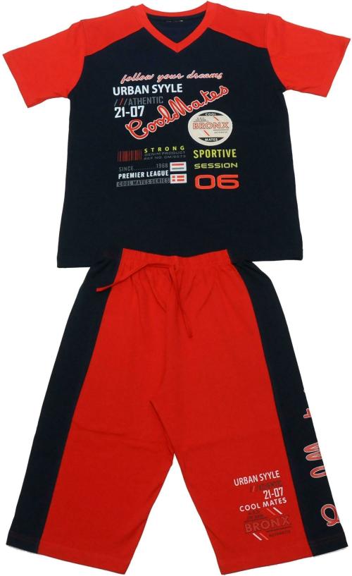 Buy COC COLOURS OF COTTON _ Boys Black and Red Printed Pure Cotton ...