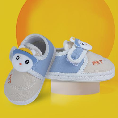 Buy BabyMoo Persian Kitty Soft Sole Anti-Slip Booties - Blue Online at ...
