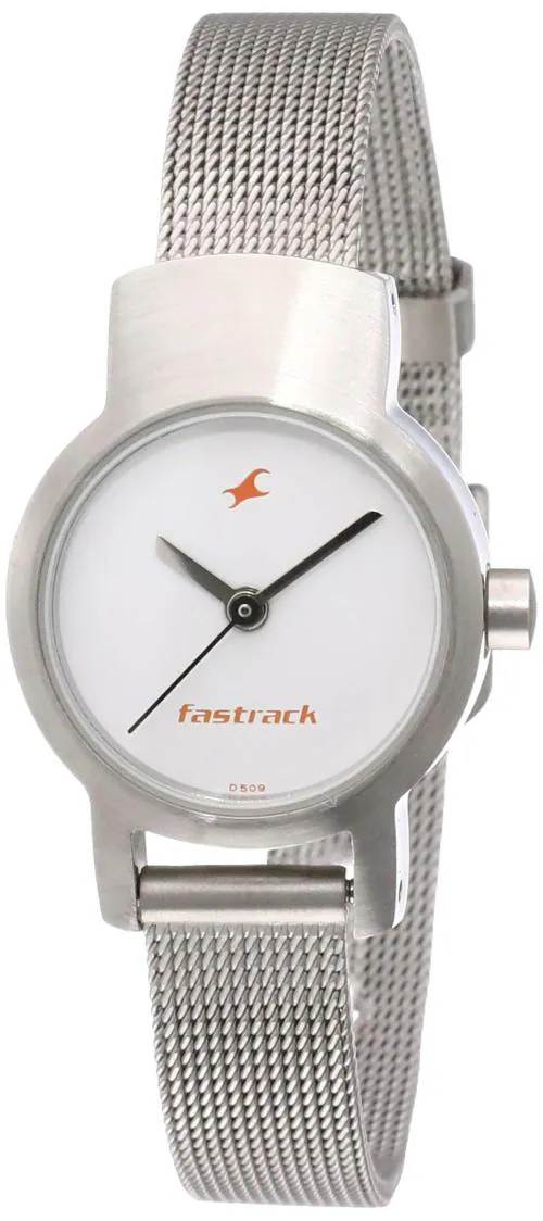 Buy Fastrack Analog Dial White Band Silver Upgrade-Core Watch For ...