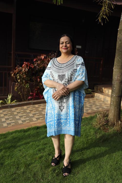 Buy RAJORIA INSTYLE Georgette Digital Printed Beach Wear Designer ...