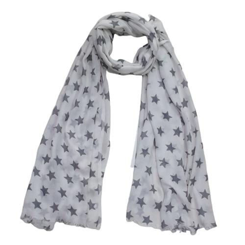 Buy Cashmere Craft Pure Viscose/Rayon Printed Grey stole for women for ...