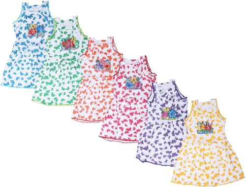 Buy SHISHU BUTTERFLY PRINT FROCKS (MIDI KNEE, PACK OF 6) Online at Best ...
