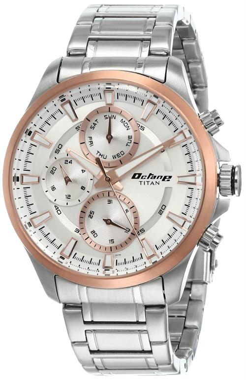 Buy Titan Analog Dial White Band Silver Octane Active Watch-Nl90104Km03 ...