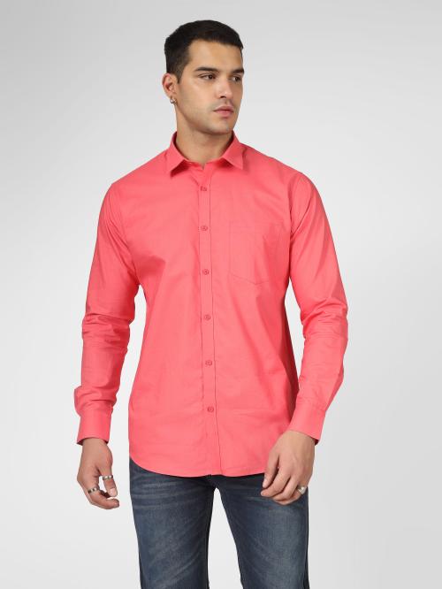 Buy Indo Premium Cotton Oxford Weave Slim Fit Gajri Shirt with Zero ...