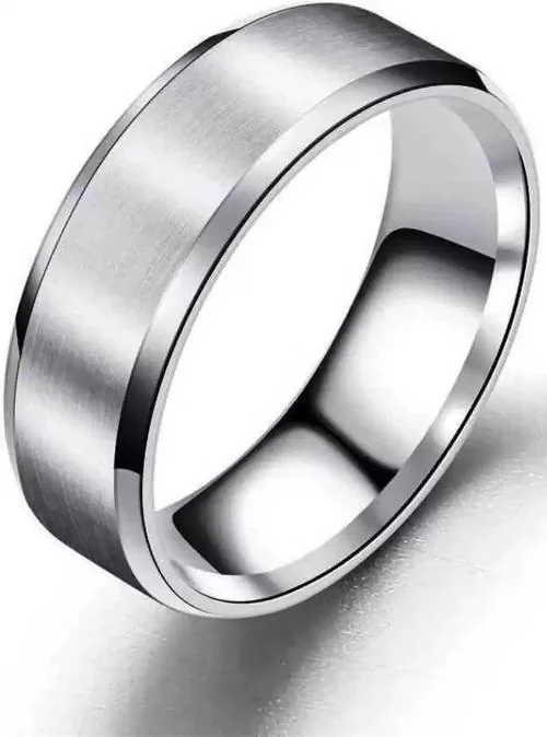 Buy IGA COLLECTION Stylish Fashionable Silver Plain Thump Finger Ring ...