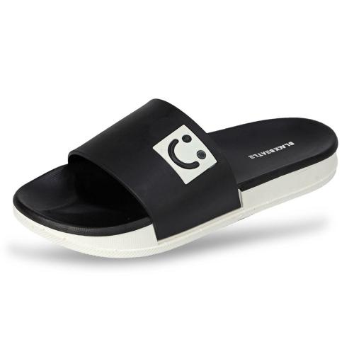 Buy Blackbeatle Smiley DC Filp Flop, Black Online at Best Prices in ...