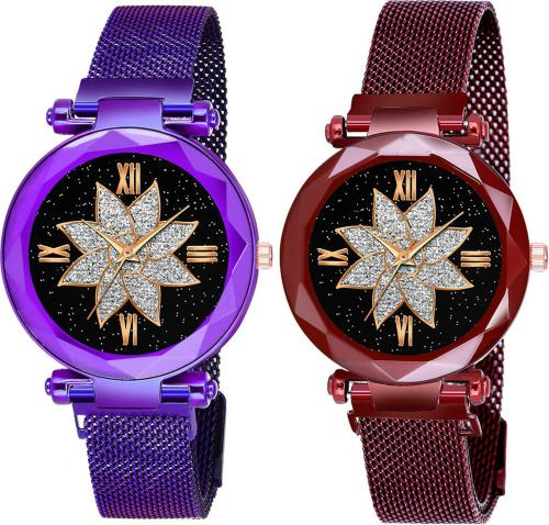 Buy DAINTY Multi-color Dial Multi-color Strap Analog Watch For Women ...