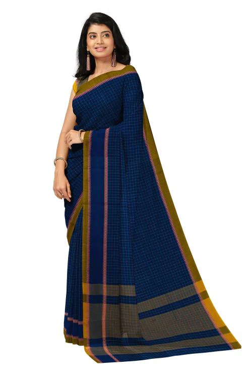 Buy KSR HANDLOOMS - WOVEN-PURE KOLLAM COTTON SAREE Online at Best ...