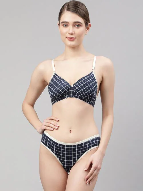 Buy PrettyCat Brown Women Cotton Bra & Panty Lingerie Set For Womens Online at Best Prices in ...