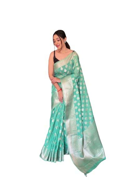 Buy Leeli Peeri Designer Women Teal Silk Saree With Blouse Piece (Free ...