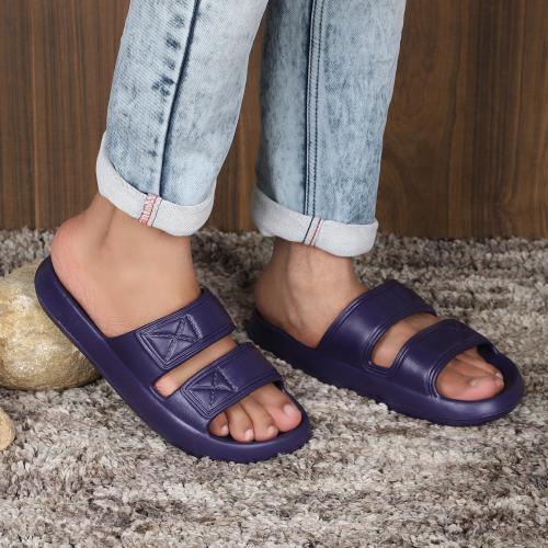 Buy Richale Comfortable Trending Navy Slider For Mens Online at Best ...