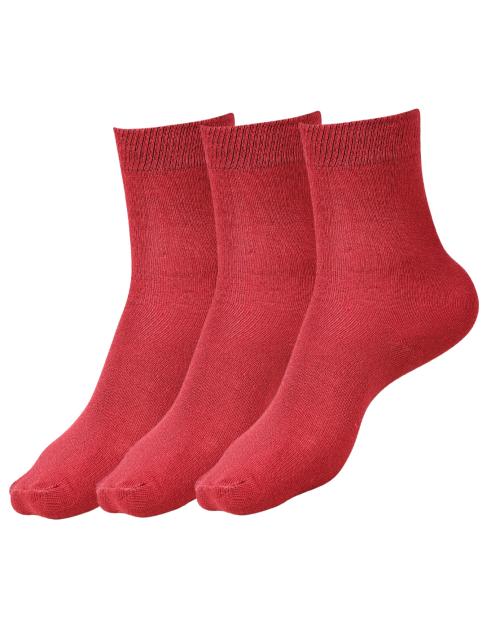 Buy Dollar Unisex Full Length Plain Cotton School Socks For Kids Maroon ...