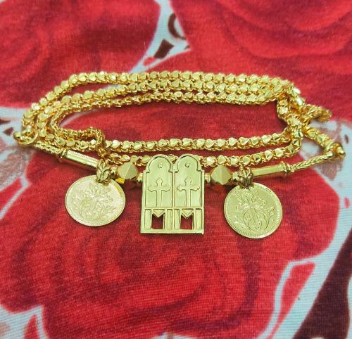 Buy TGS GOLD COVERING Traditional Christian Thali Chain for Womens 24 ...