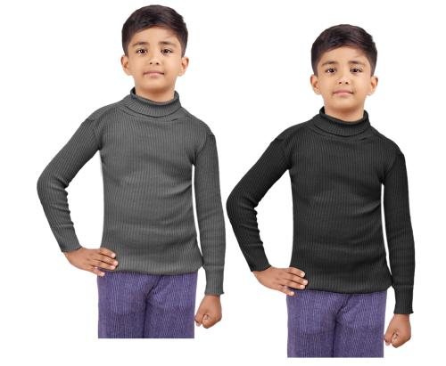 Buy IndiWeaves Boys Wool Warm High Neck Skivvy for Winter (Pack of 2 ...