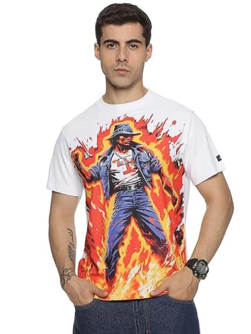 Buy ABLING Men's Rebel Fire Limited Edition T-Shirt | Authentically Me ...