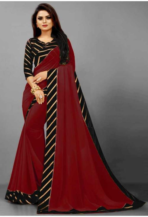 Buy Emban BEUTIFULL VICHITRA SILK WITH BROCADE LACE AND BLOUSE Online ...