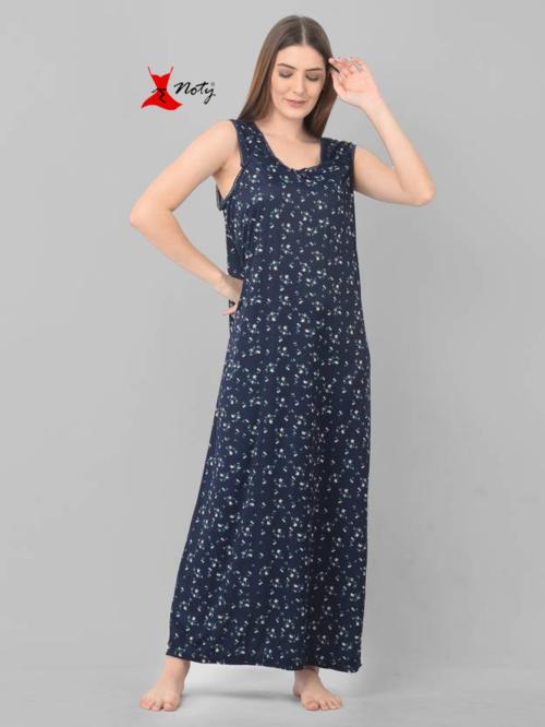 Buy Noty Women's- Nighty/Maxi/Gown/Nightdress/Nightwear- Serena Fabric ...