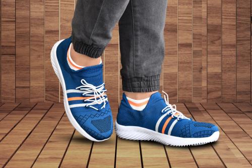 Buy Afreet Men's Sports Shoes for Running and Walking. (Blue) Online at ...