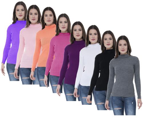 Buy IndiWeaves Women Woollen Warm Full Sleeves High Neck Skivvy (Pack ...