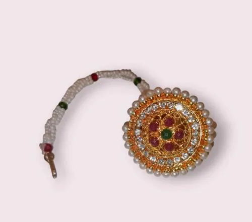 Buy Oviya Big Size Borla Big Maang Tikka for Devi Maa/Radha Rani Idol ...