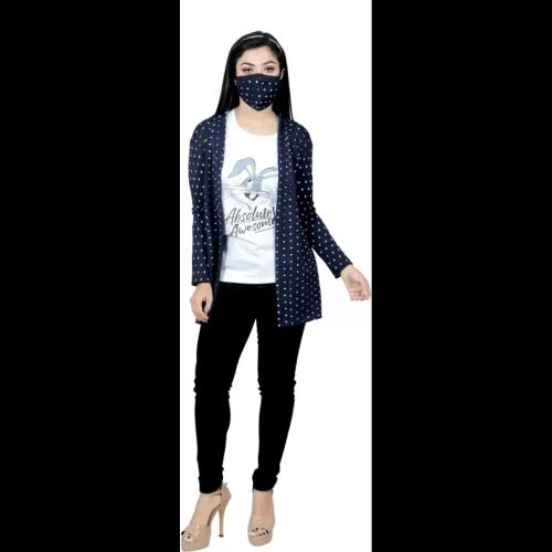 Buy CLOTH HUT Women Full Sleeve Blue Shrug Online at Best Prices in ...