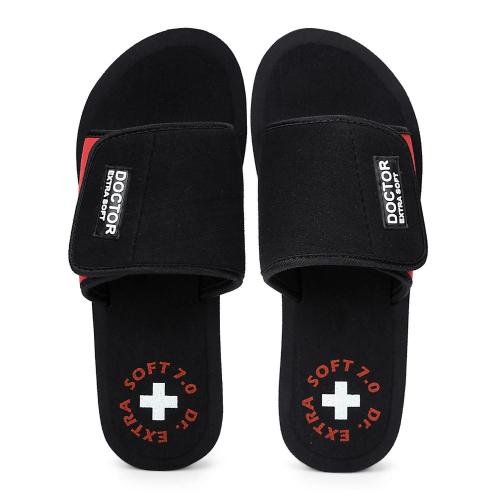 Buy DOCTOR EXTRA SOFT Women's Red Slides Orthopaedic and Diabetic ...