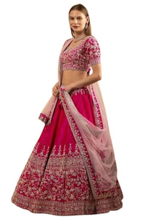 Buy FORIOX Embroidered Semi Stitched Lehenga Choli (Pink) Online at Best Prices in India - JioMart.