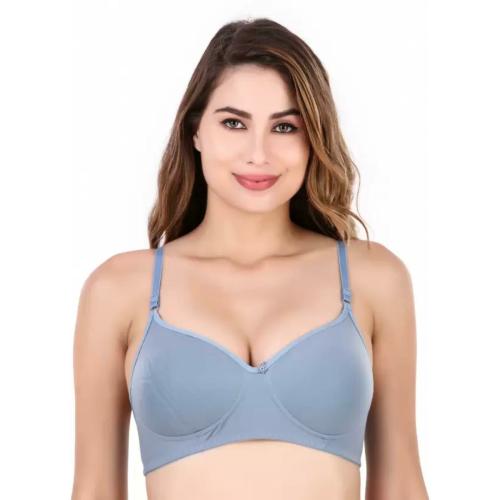 Buy JIXIN Women Full Coverage Heavily Padded Bra (Light Blue) Online at Best Prices in India ...