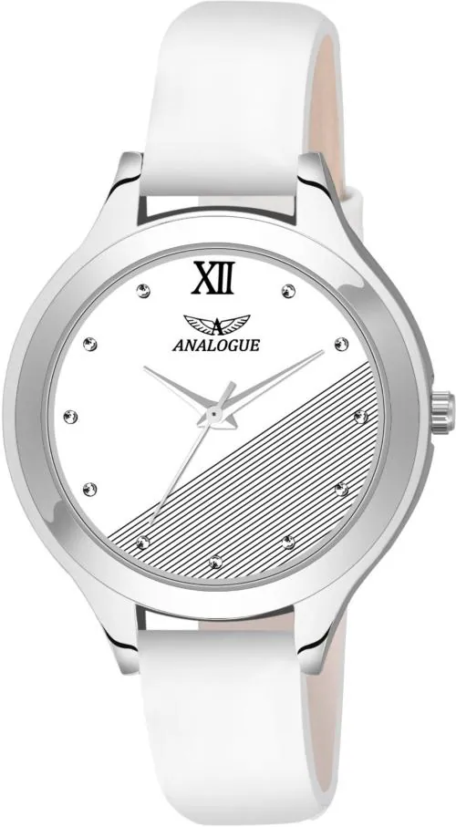 Buy ANALOGUE Analog White Dial and Strap Watch for Women (ANLG-513-WHITE-WHITE) Online at Best ...
