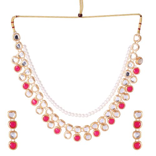 Buy Divisha Designer Jwellery Set Red Online at Best Prices in India ...
