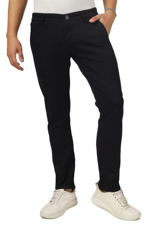 Buy tdi Men's Slim Super Stretch Cotton Jeans Black Color Online at ...