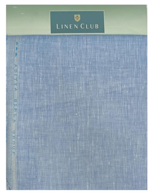 Buy Linen Club Men Light Blue Solid Linen Shirt Fabric Online at Best Prices in India - JioMart.