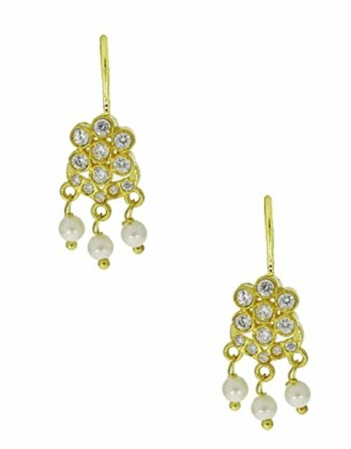 Buy Anuradha Art Jewellery Gold Plated Traditional Bugadi Earrings (Women) Online at Best Prices ...
