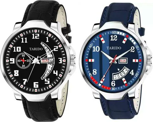 Buy Tarido Analog Black, Green Dial Black Strap Watch For Boys And ...