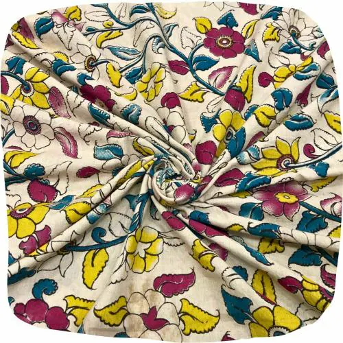 Buy PALASH Women's Unstitched kalamkari Cotton Dress Material Churidar ...