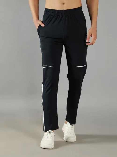 Buy LONDON HEIGHTS Navy Blue Men's Slim Fit Strechable Comfortable ...