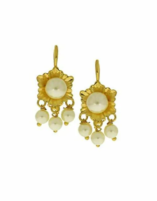 Buy Anuradha Art Jewellerys Gold Plated Moti Bugadi Earrings Online at Best Prices in India ...