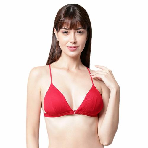 Buy PrettyCat Red Solid Nylon Bralette Bra For Women (PC-BR-6073) Online at Best Prices in India ...