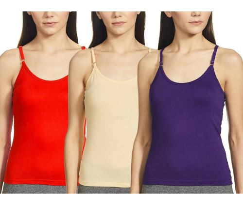 Buy e1k _ South Sailor Women Violet, Red, Skin Cotton Pack Of 3 Regular ...