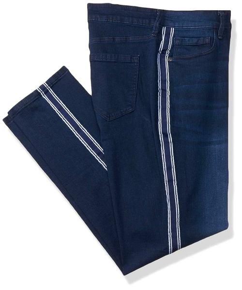 Buy GO COLORS Store Women Dark Blue Denim Jeans (26) Online at Best ...